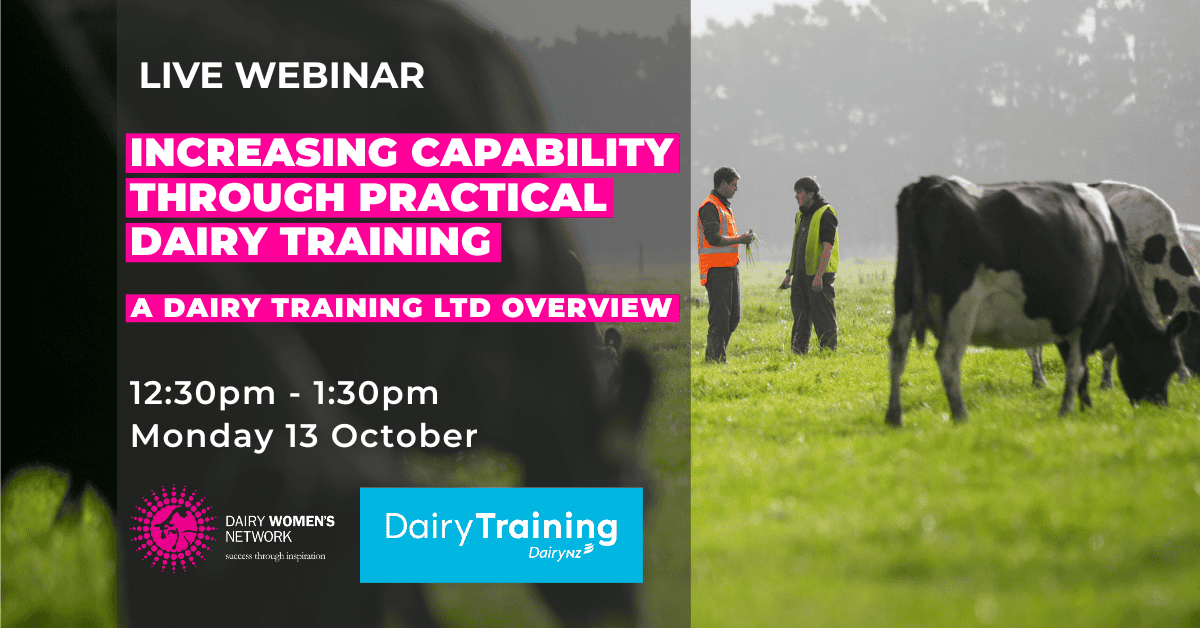 Increasing Capability Through Practical Dairy Training - LIVE webinar ...