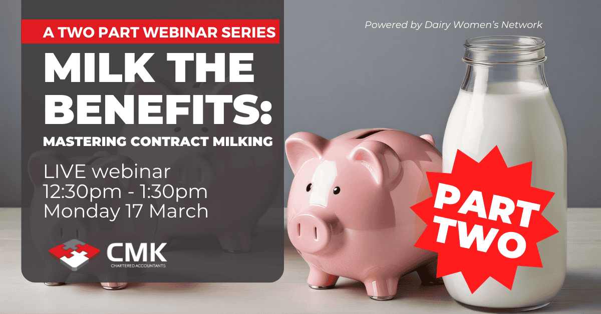 Milk the Benefits: Mastering Contract Milking Part 2 - LIVE Webinar ...