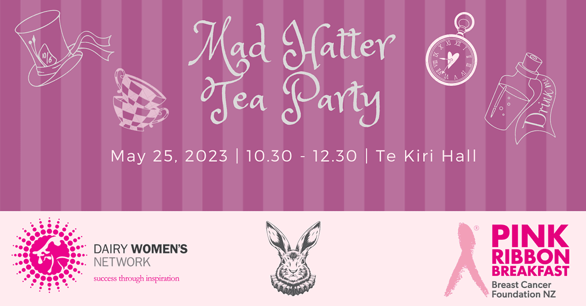 Mad Hatters Pink Ribbon High Tea - Taranaki - Dairy Women's Network